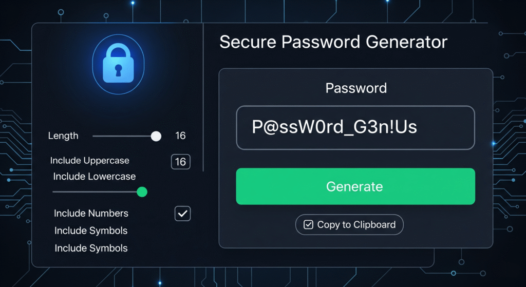 Secure Password Generator | Create Strong & Random Passwords - ImageconvertHQ